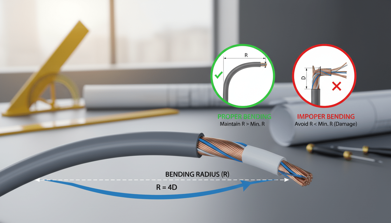 Warum solltest Du den Kabel Biegeradius beachten?