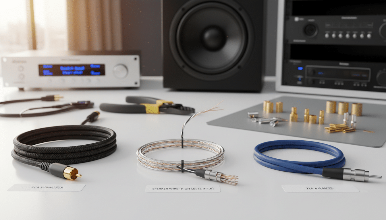 Welche Subwoofer Kabel Arten gibt es?